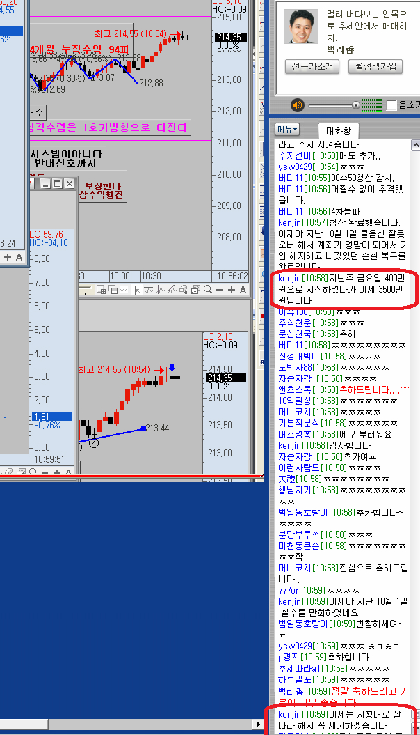 400만원 투자로 일주일만에 5000만원 성공사례 선옵전문가분석 선물옵션 팍스넷 증권포털